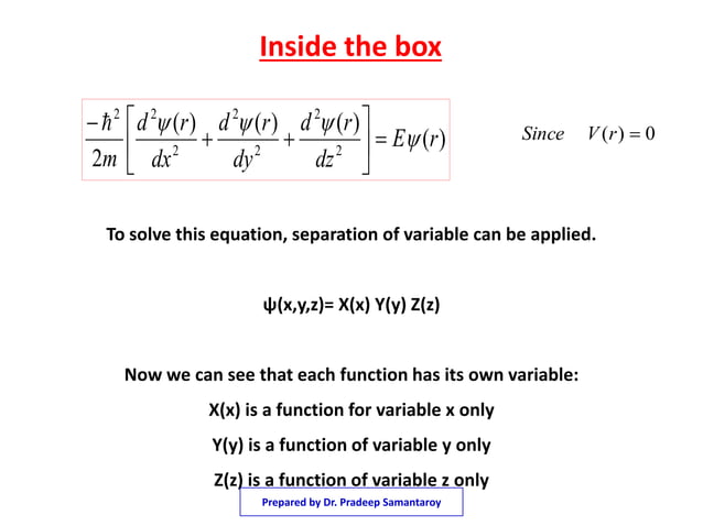 Particle in 3D box | PDF