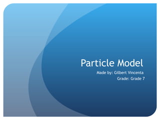 Particle Model | PPT