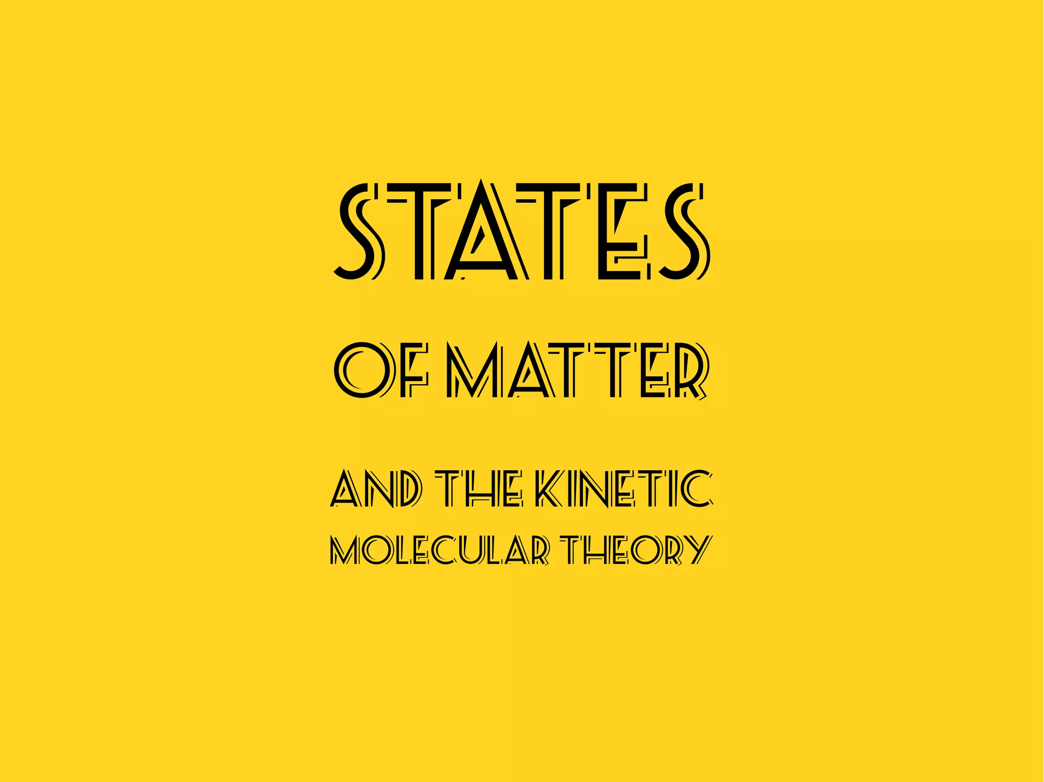 Particle model of matter a quick summary | ODP