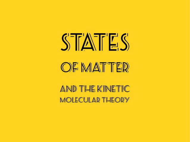 Particle model of matter a quick summary | ODP | Chemistry | Science