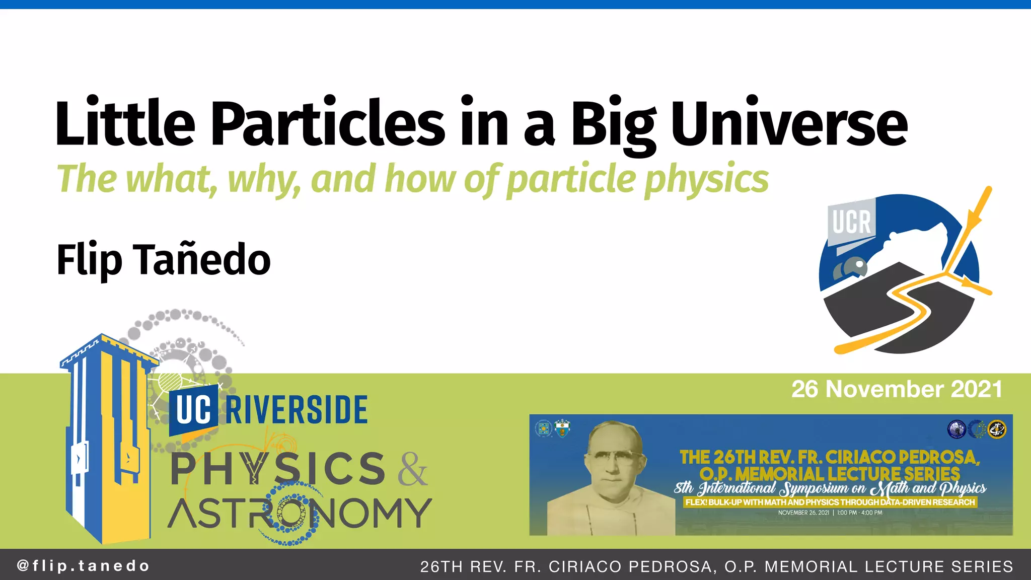 Little Particles in a Big Universe | PPT