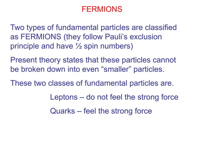 Particle physics - Standard Model | PPTX | Physics | Science