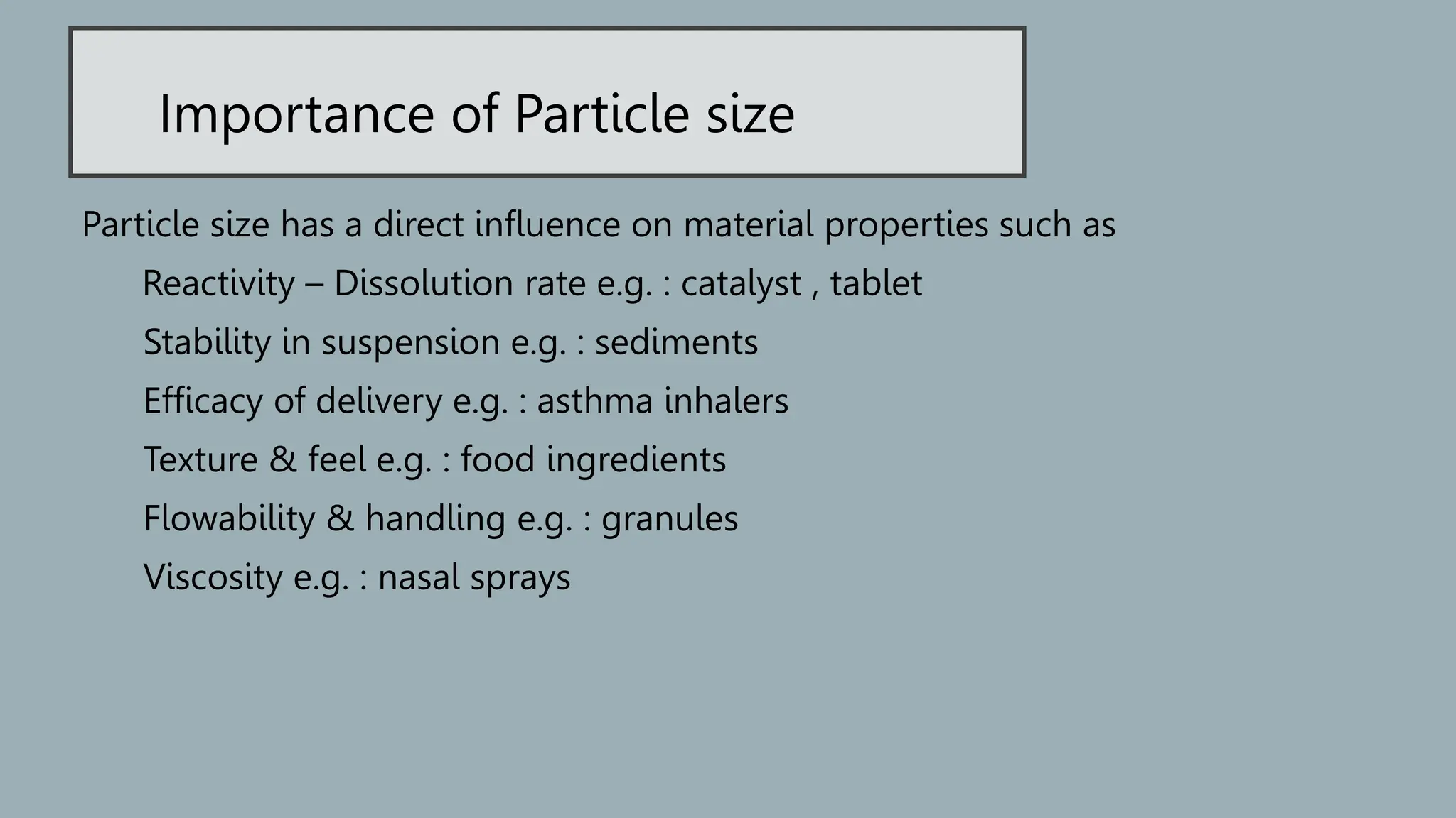 particle size analysis with various methods | PPTX