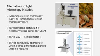 particle size analysis with various methods | PPTX
