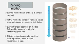 particle size analysis with various methods | PPTX