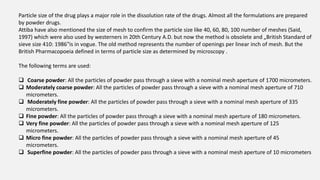 particle size analysis with various methods | PPTX