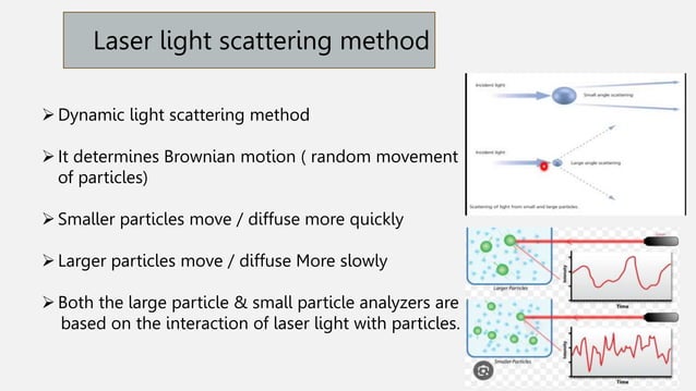 particle size analysis with various methods | PPTX | Chemistry | Science