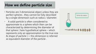 particle size analysis with various methods | PPTX