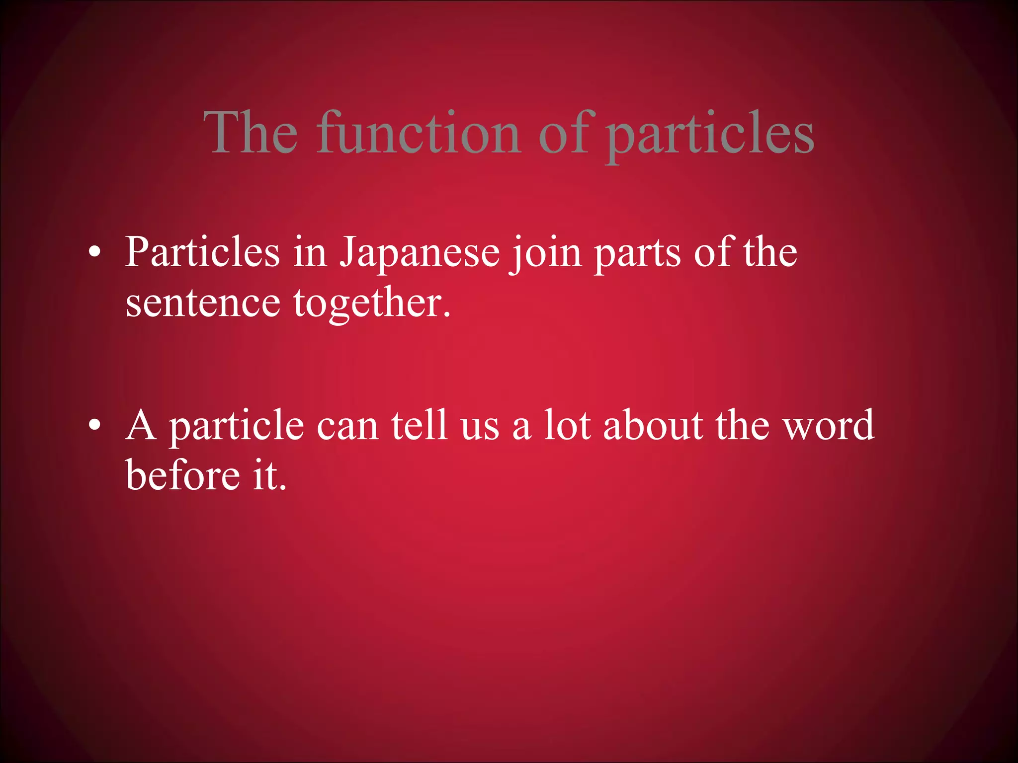 Particles Explanation | PPT