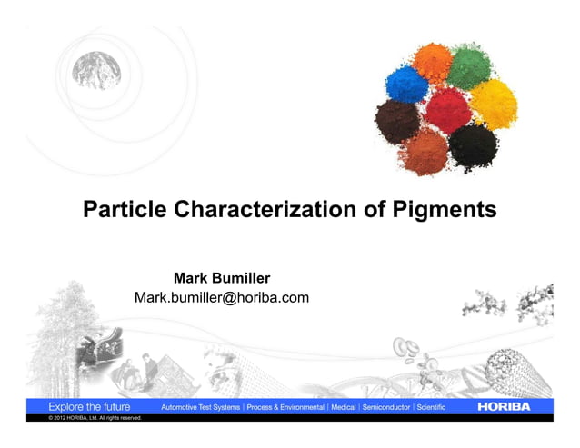 Particle Size Analysis of Pigments and Inks | PDF | Skin Care | Beauty