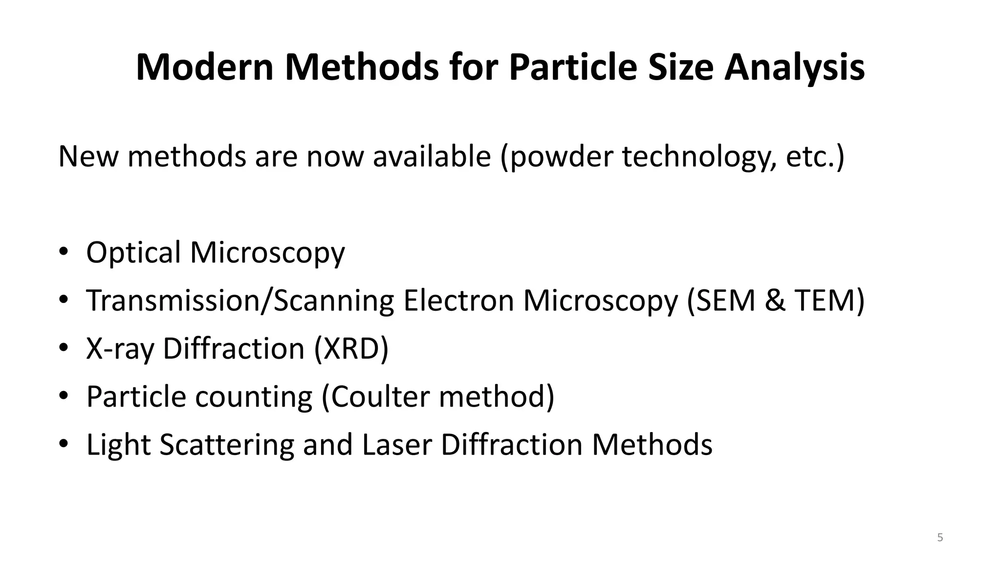 Particle size by sem and xrd | PPTX