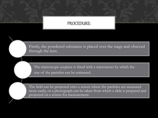 Particle size determination | PPTX