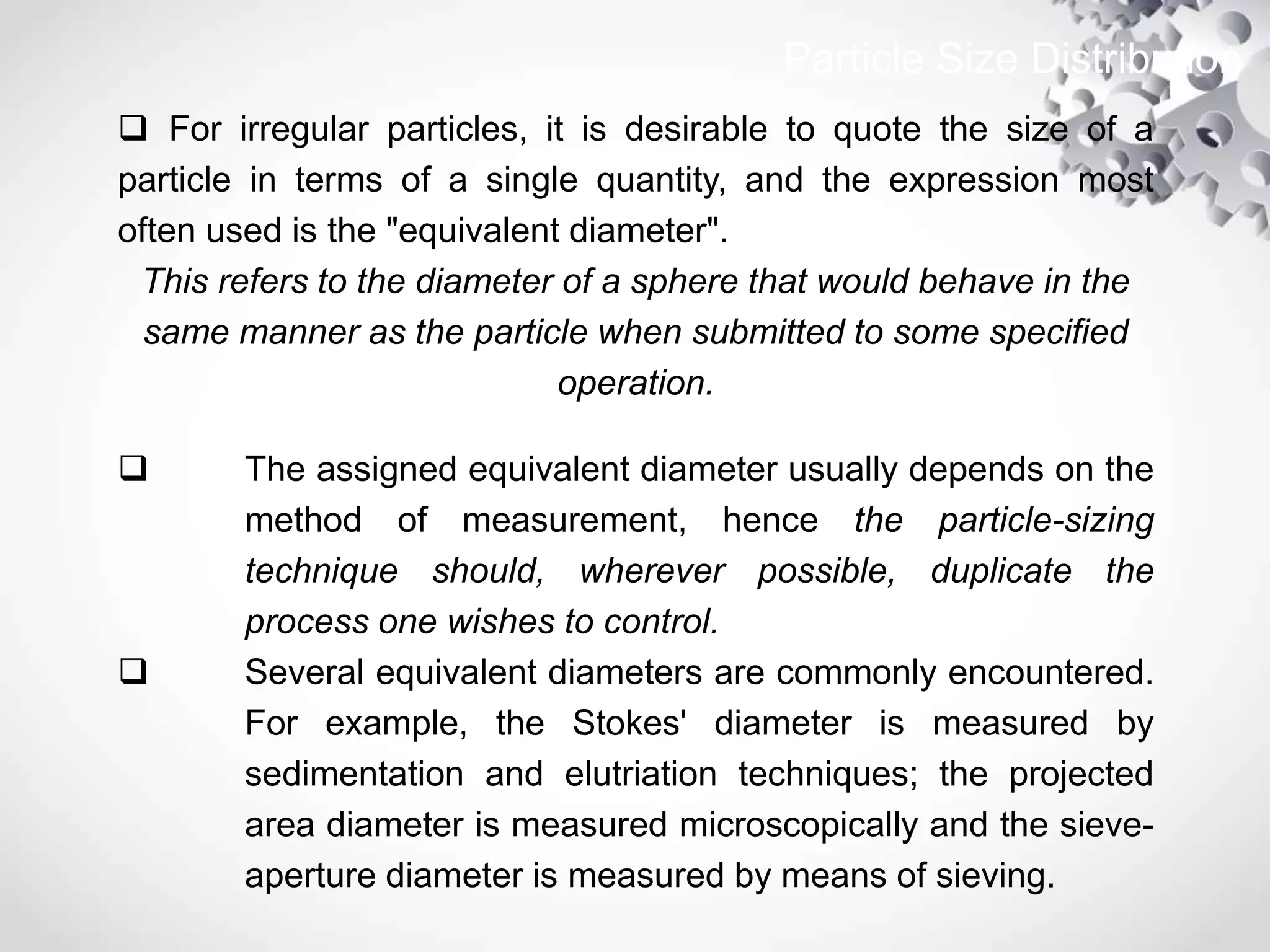 Particle size distribution | PPT