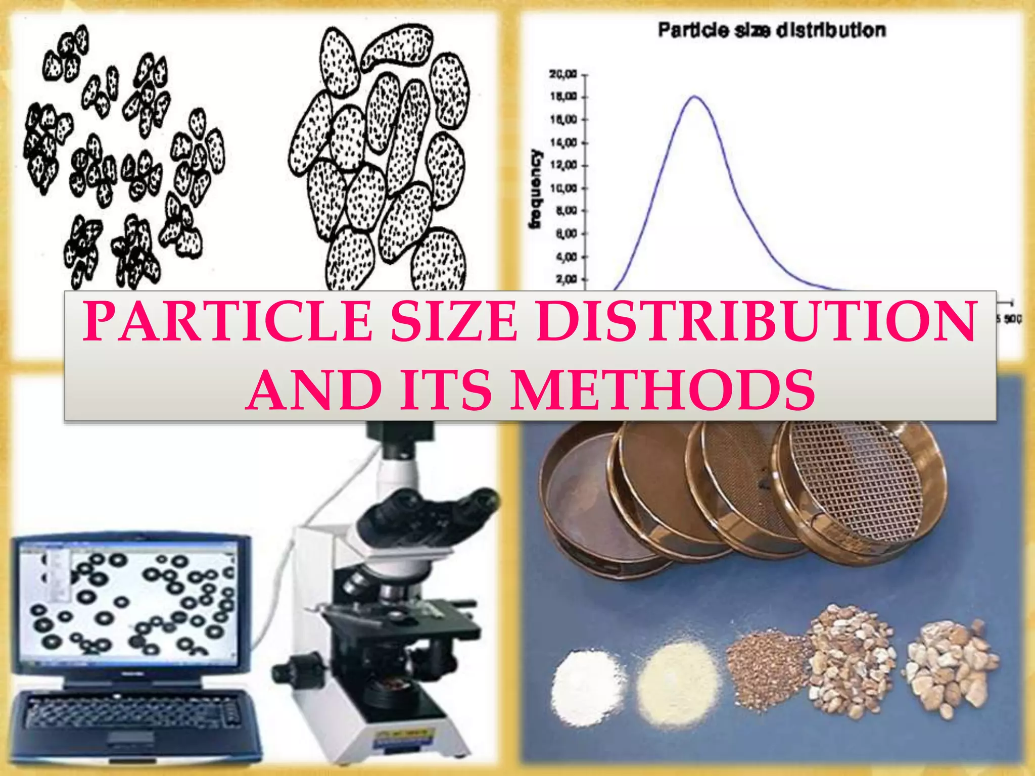 Particle size distribution and its methods | PPTX | Chemistry | Science