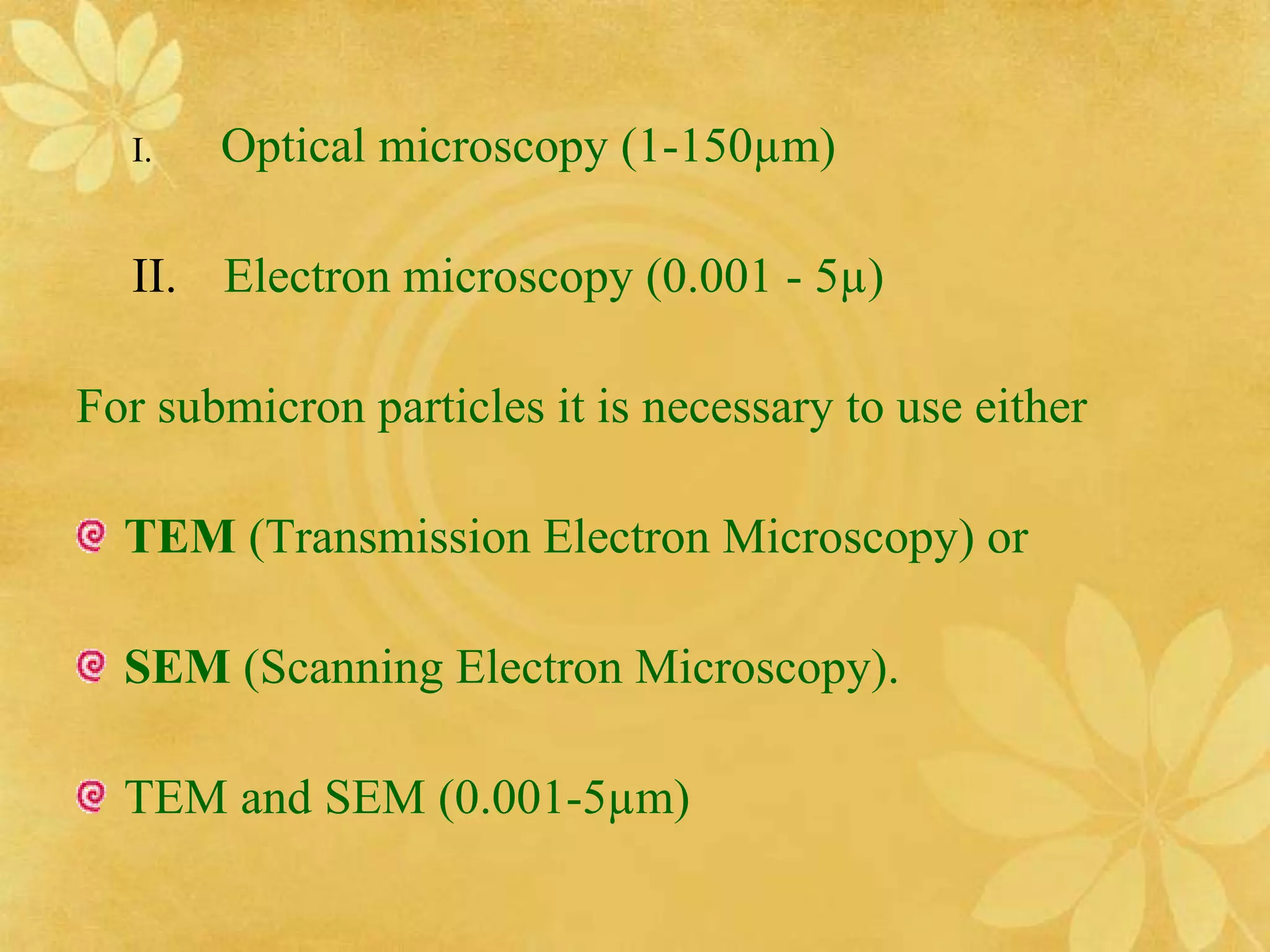 Particle size distribution and its methods | PPTX