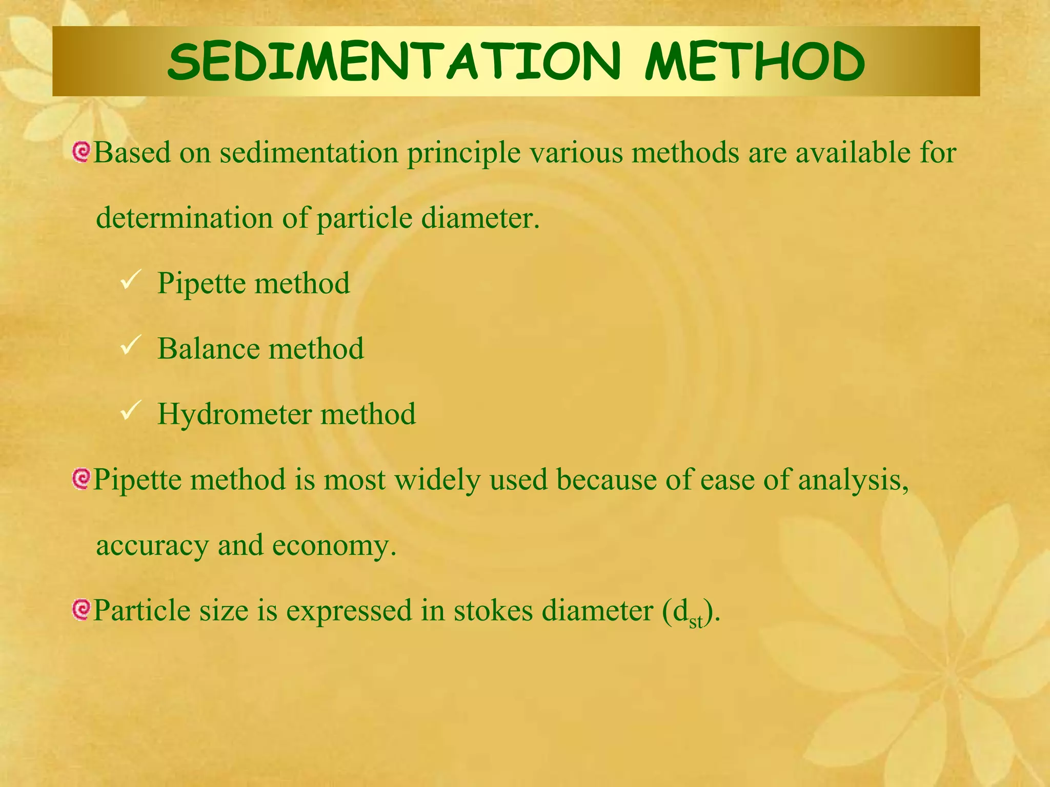 Particle size distribution and its methods | PPTX