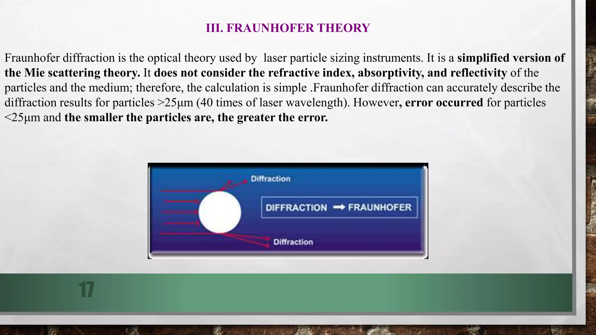 Particle Size Analysis by Laser Diffraction Method. | PPTX