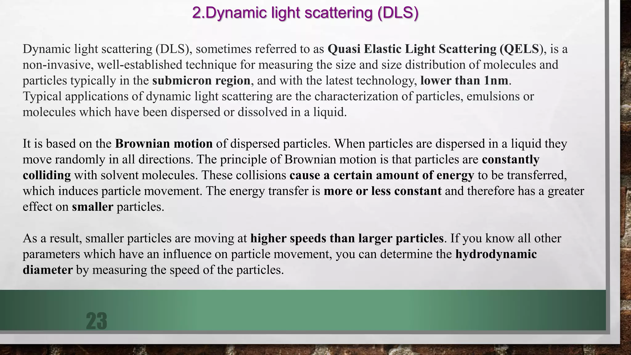 Particle Size Analysis by Laser Diffraction Method. | PPTX