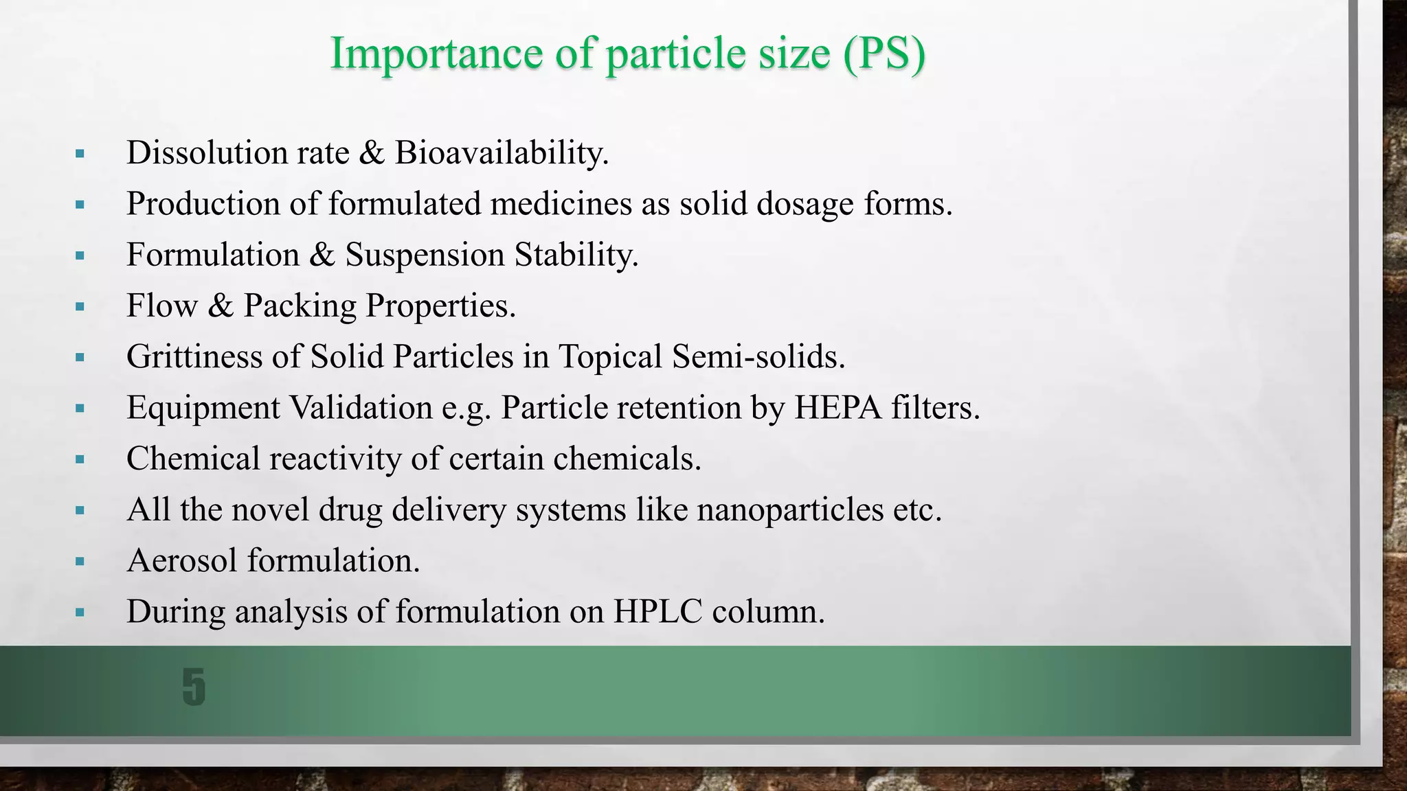 Particle Size Analysis by Laser Diffraction Method. | PPTX
