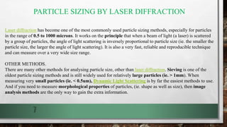 Particle Size Analysis by Laser Diffraction Method. | PPTX