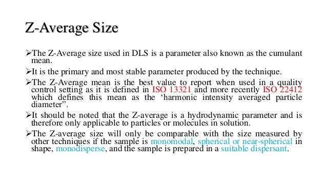 Particle size result interpretation Particle size result interpretation