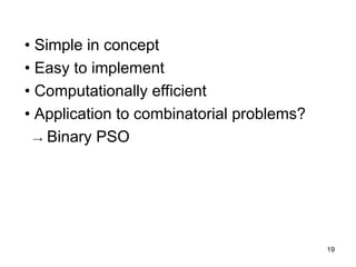 Particle Swarm Optimization Presentation.ppt | Physics | Science