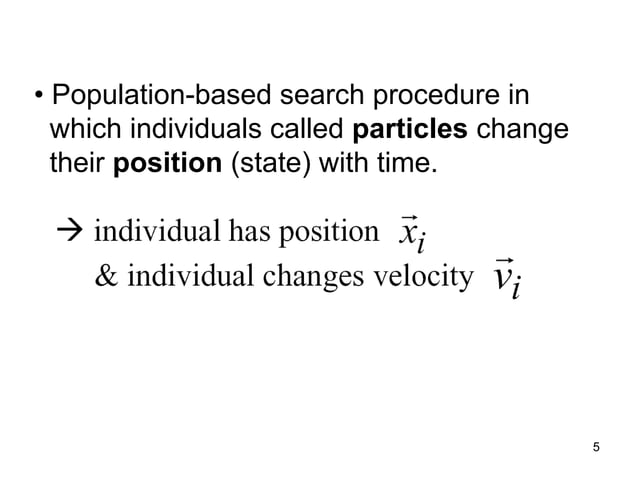 Particle Swarm Optimization Presentation.ppt | Physics | Science