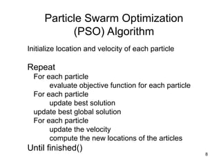 Particle Swarm Optimization Presentation.ppt | Physics | Science
