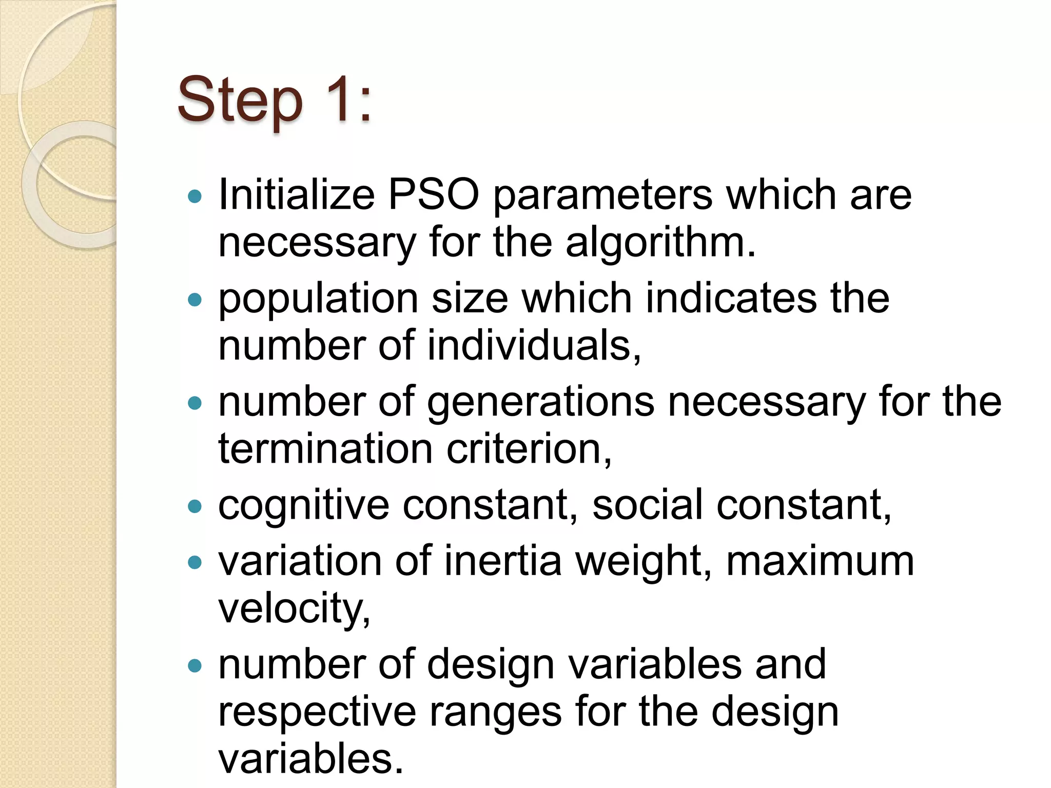 Particle swarm optimization | PPTX