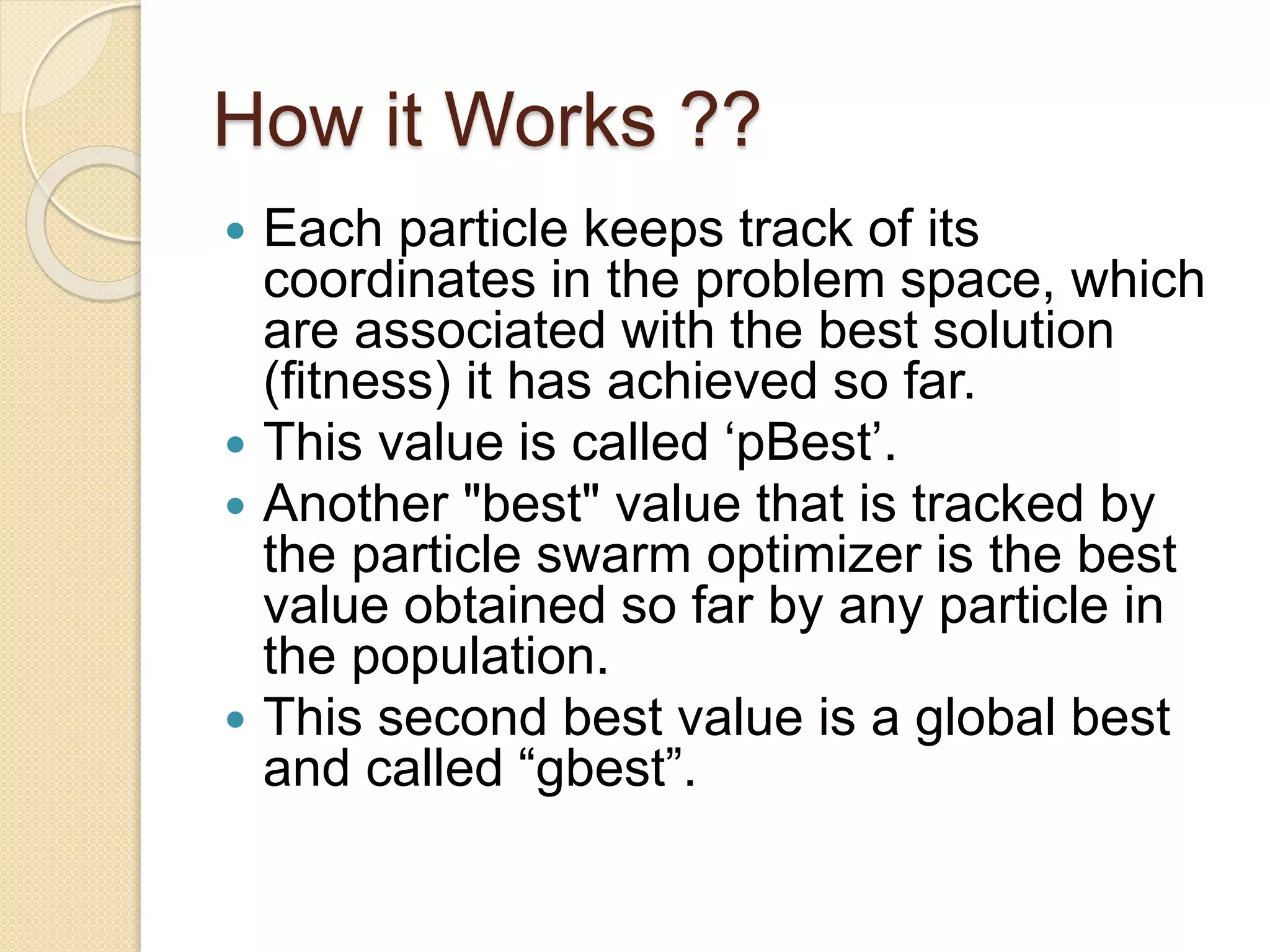 Particle swarm optimization | PPTX