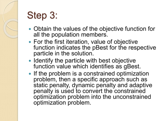 Particle swarm optimization | PPTX | Physics | Science