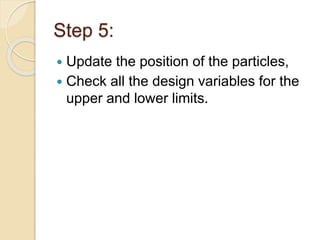 Particle swarm optimization | PPTX