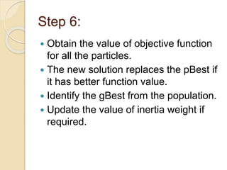 Particle swarm optimization | PPTX