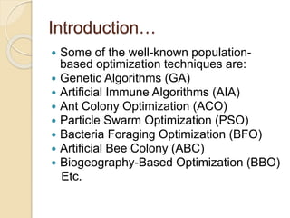 Particle swarm optimization | PPTX