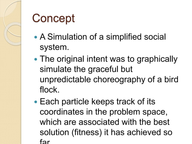 Particle swarm optimization | PPTX | Physics | Science