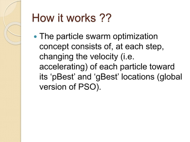 Particle swarm optimization | PPTX | Physics | Science