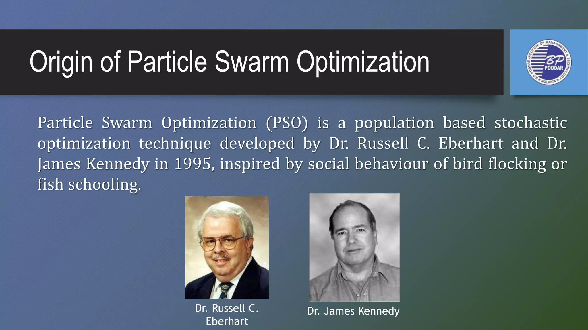 Particle swarm optimization | PPTX