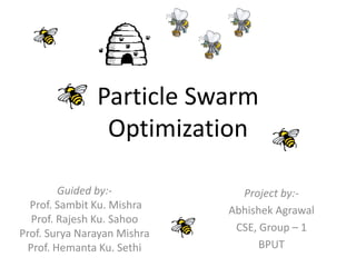 Particle swarm optimization | PPT