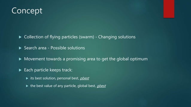 Particle swarm optimization | PPTX | Physics | Science