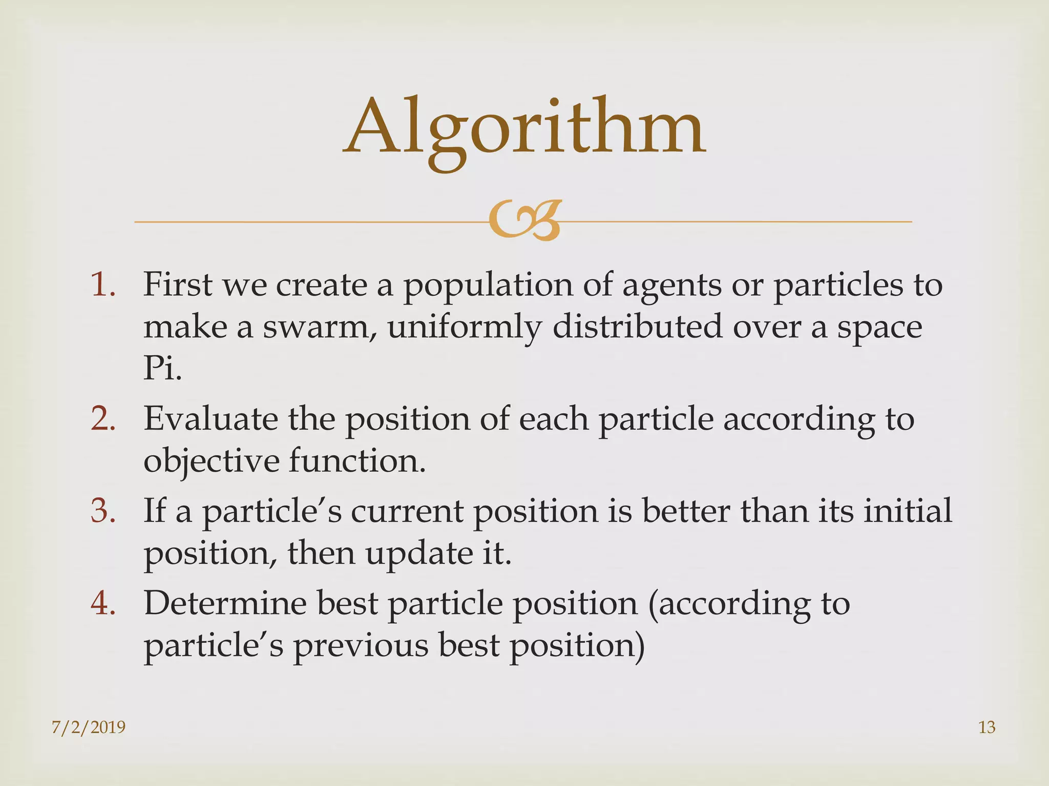 Particle Swarm Optimization | PPTX