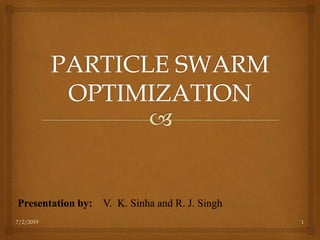 Particle Swarm Optimization | PPTX