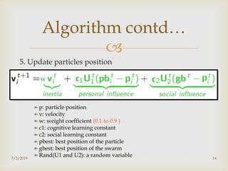 Particle Swarm Optimization | PPTX