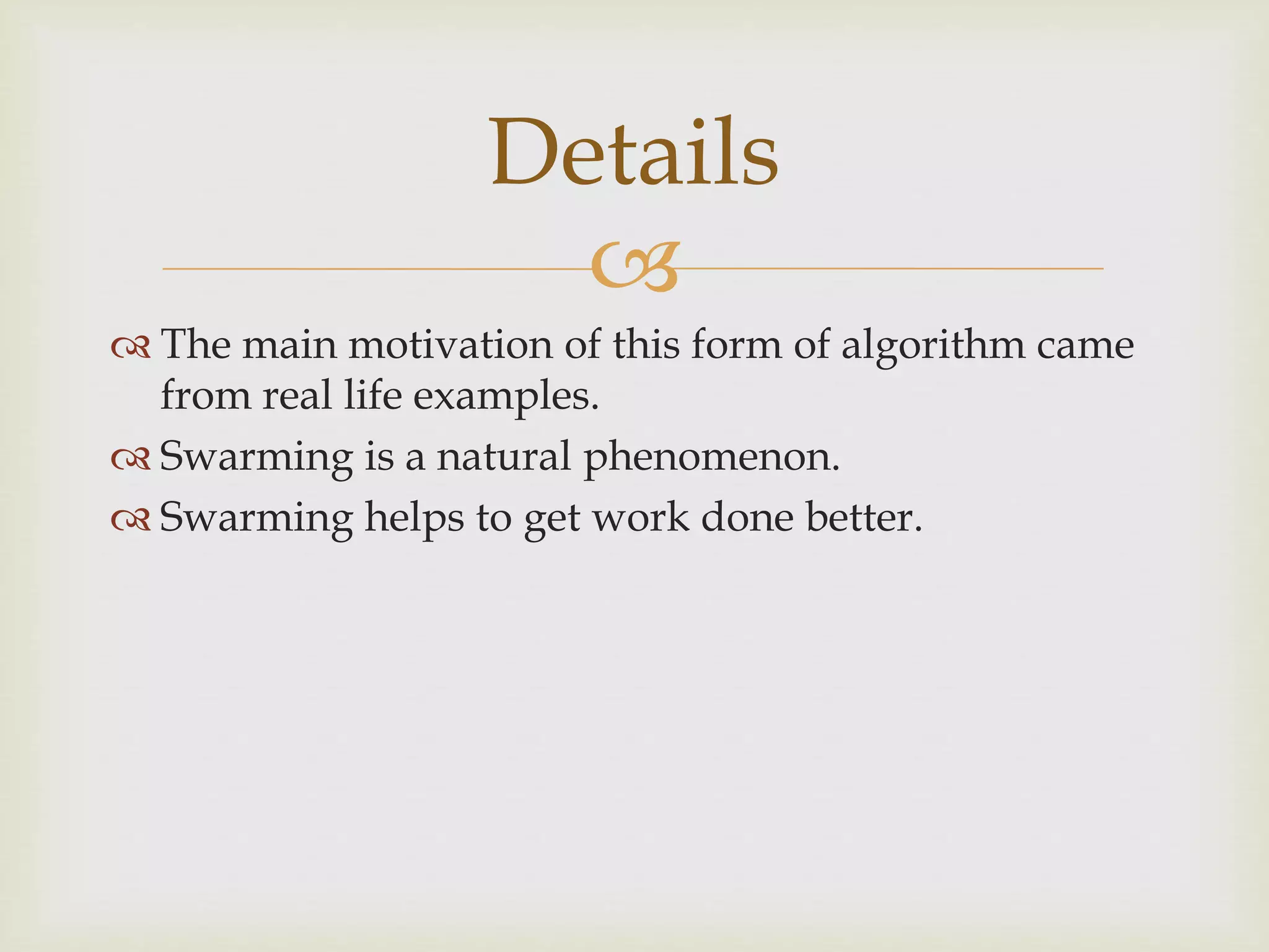 Particle Swarm Optimization by Rajorshi Mukherjee | PPTX
