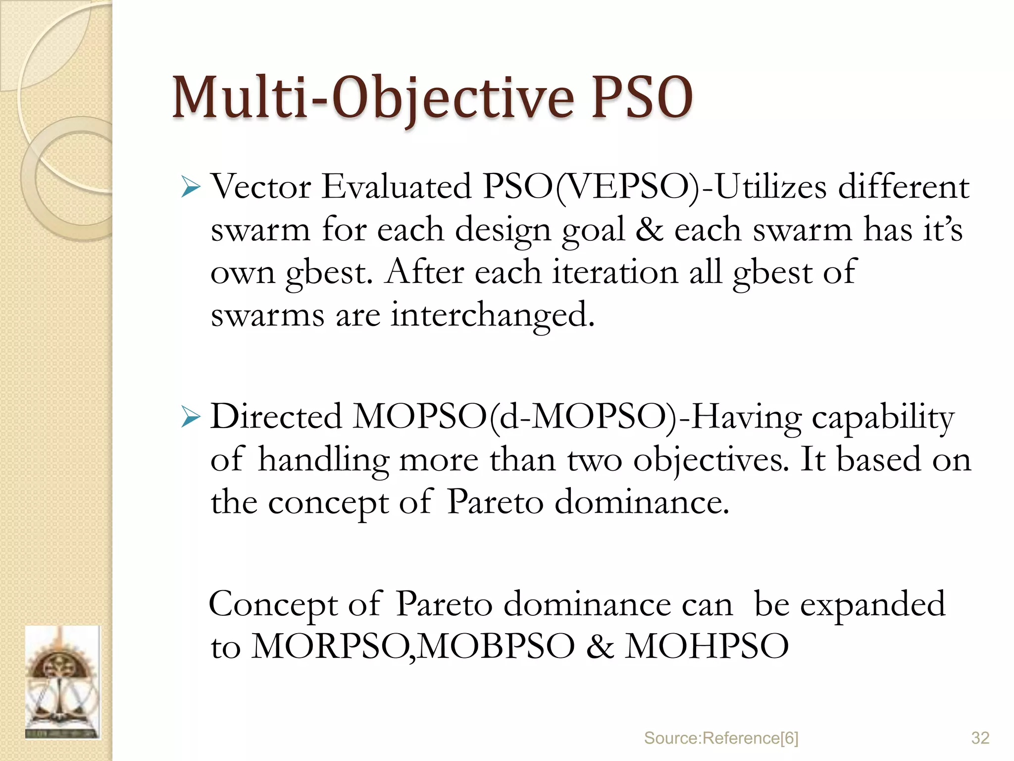 Particle Swarm Optimization and it's Applications in Electromagnetics | PPT