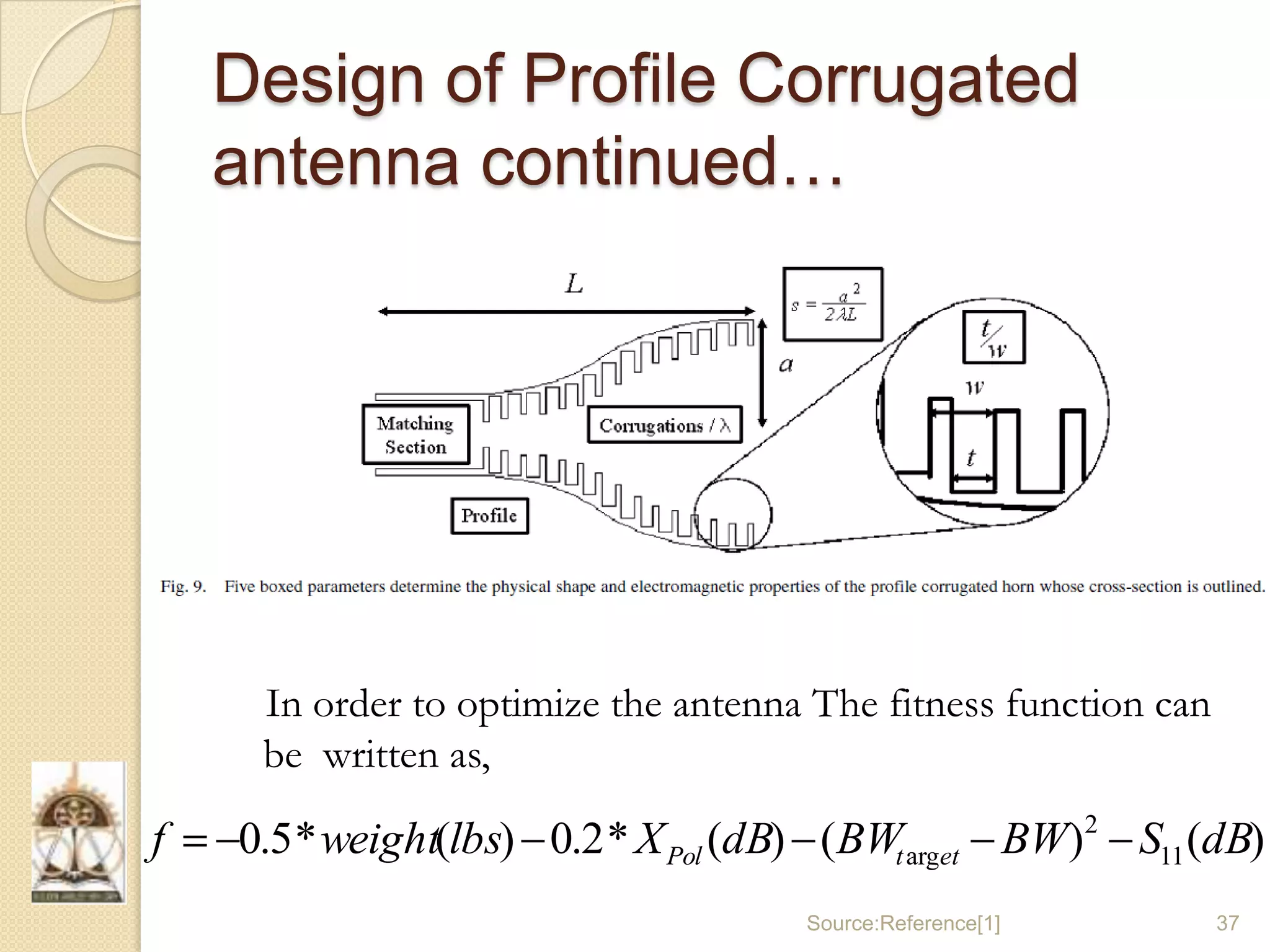 Particle Swarm Optimization and it's Applications in Electromagnetics | PPT