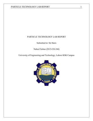 Particle technology lab report | PDF