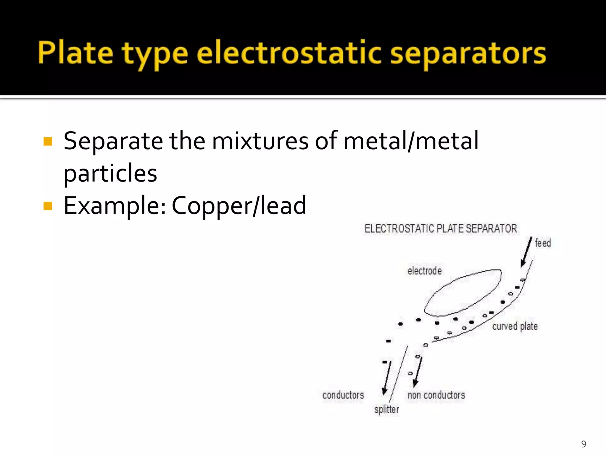 electrostatic separation | PPTX