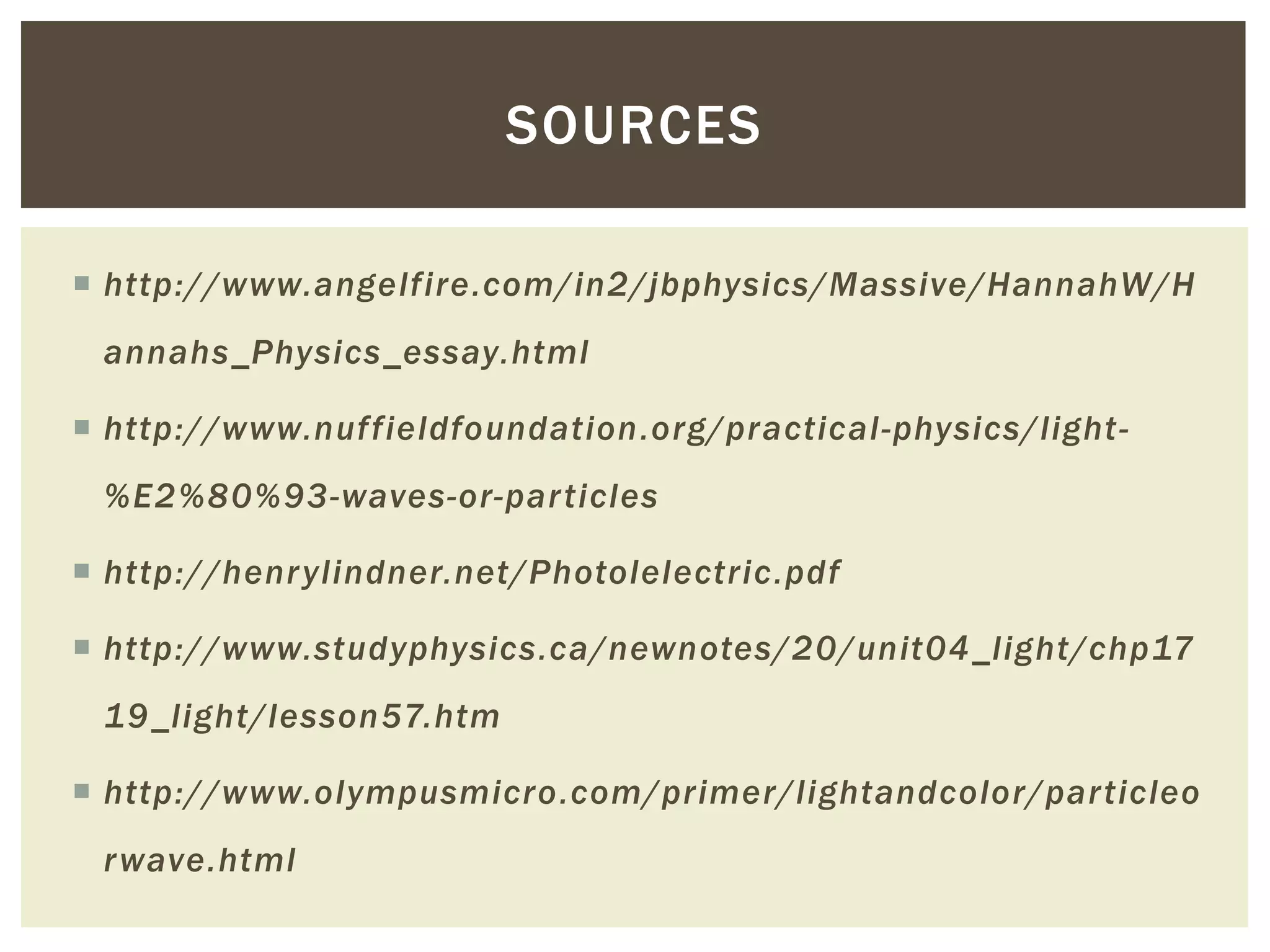 Particle theory of light | PPTX