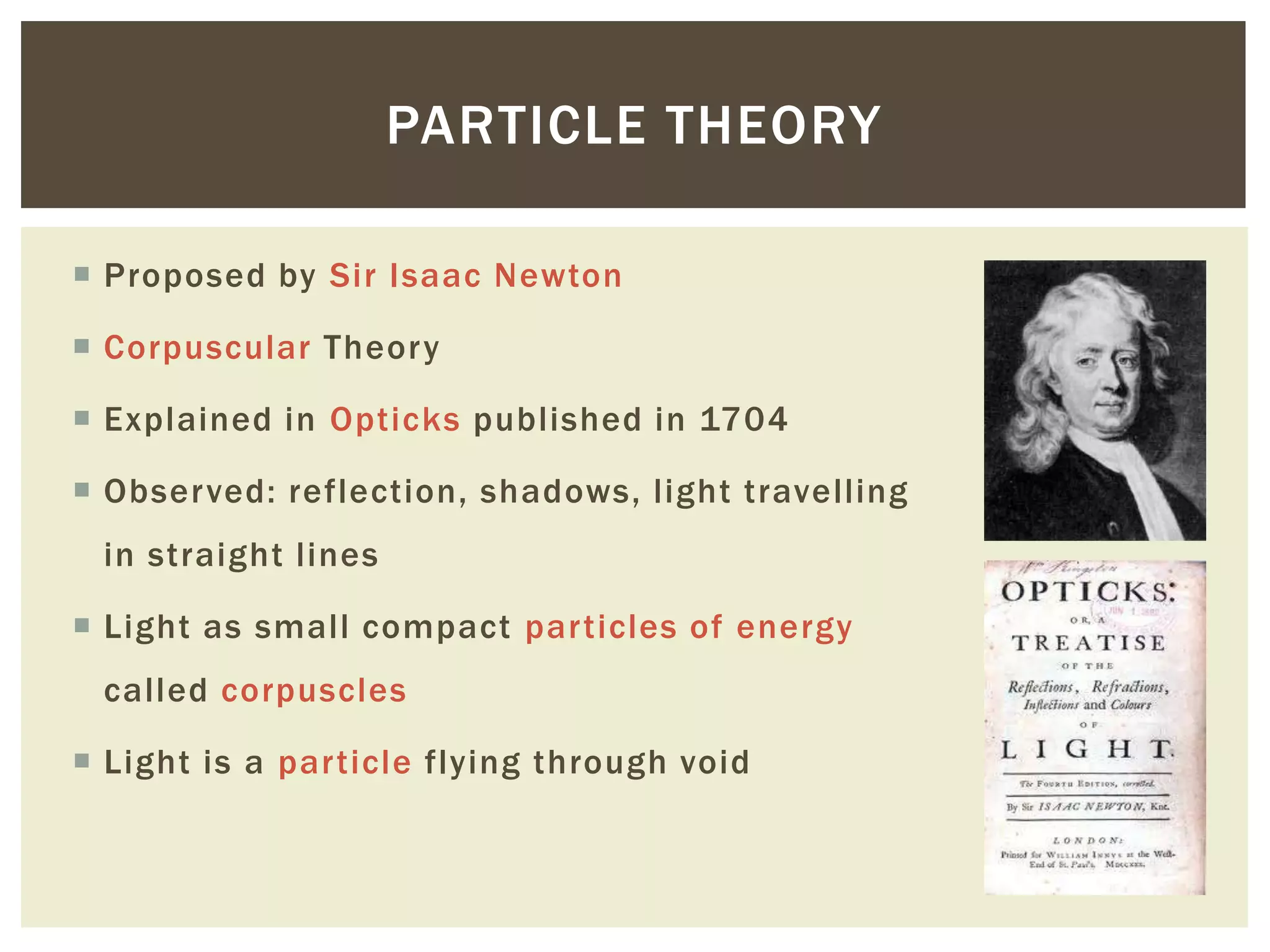 Particle theory of light | PPTX
