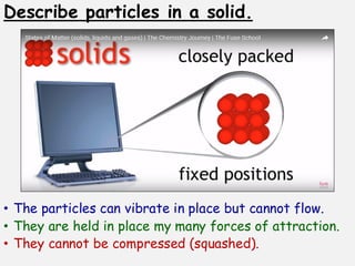 Particle theory p1 intro.pdf chemistry and physics | PPT